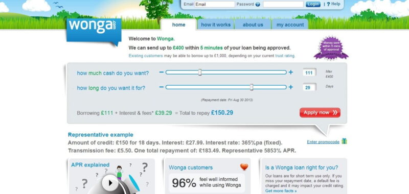 Wonga (5,853% APR), Wongate, Wronga or just plain wrong - Blue and ...